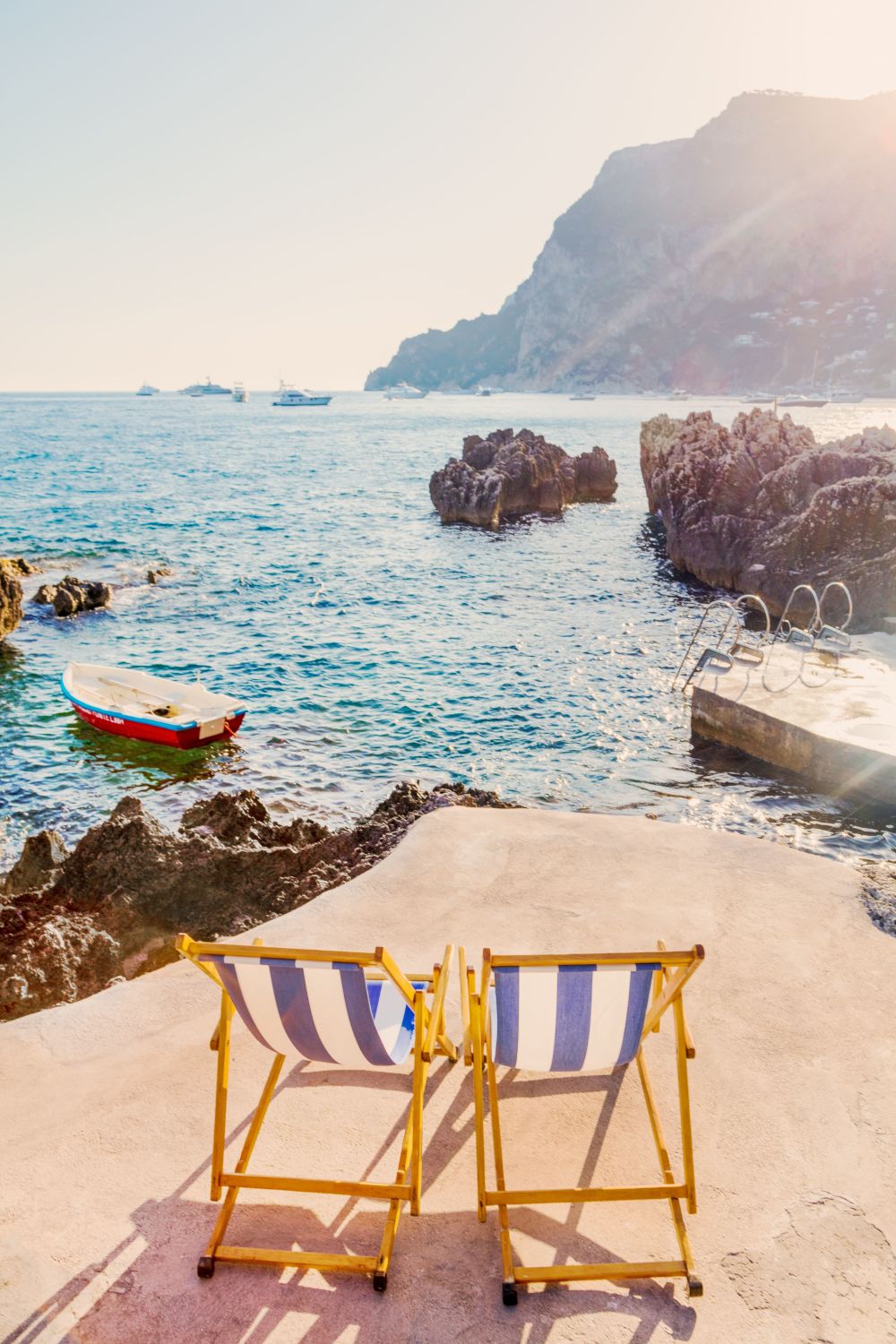 Two Chairs, La Fontelina Capri II – Gray Malin